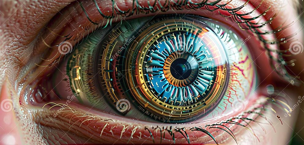 Conceptual Design of an Artificial Human Eye with a Technically Drawn ...