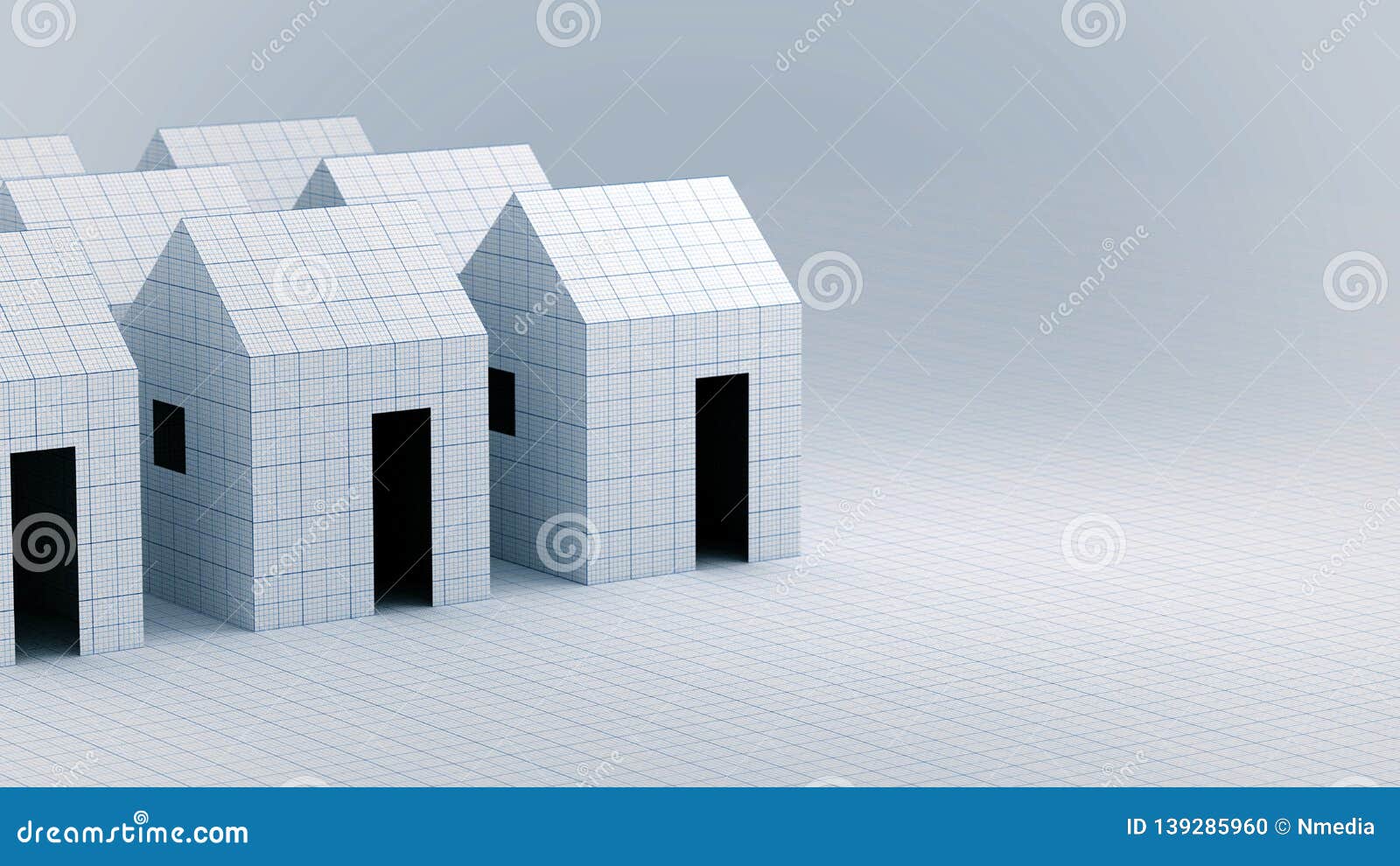 Paper House Structural and Architecture Concept Stock Photo - Image of ...