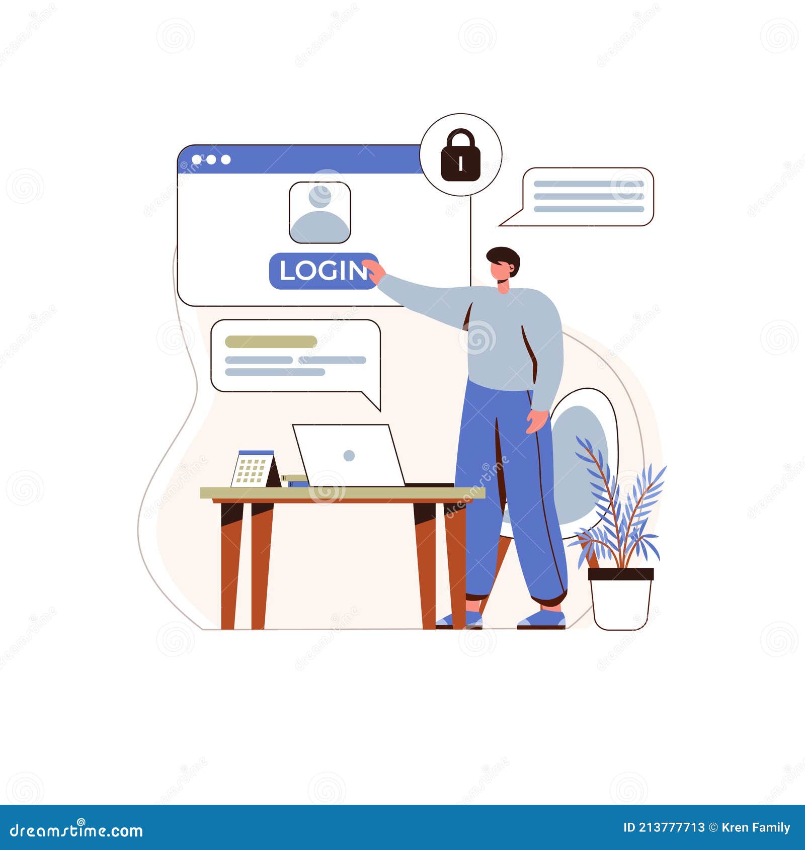 Account Conceptual Design Ilustration Vector Stock Illustrations – 2 ...