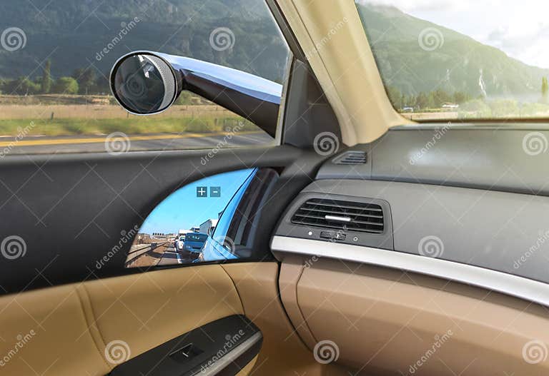 Conceptual Design of Virtual Side Mirrors, Use Small Cameras instead of ...