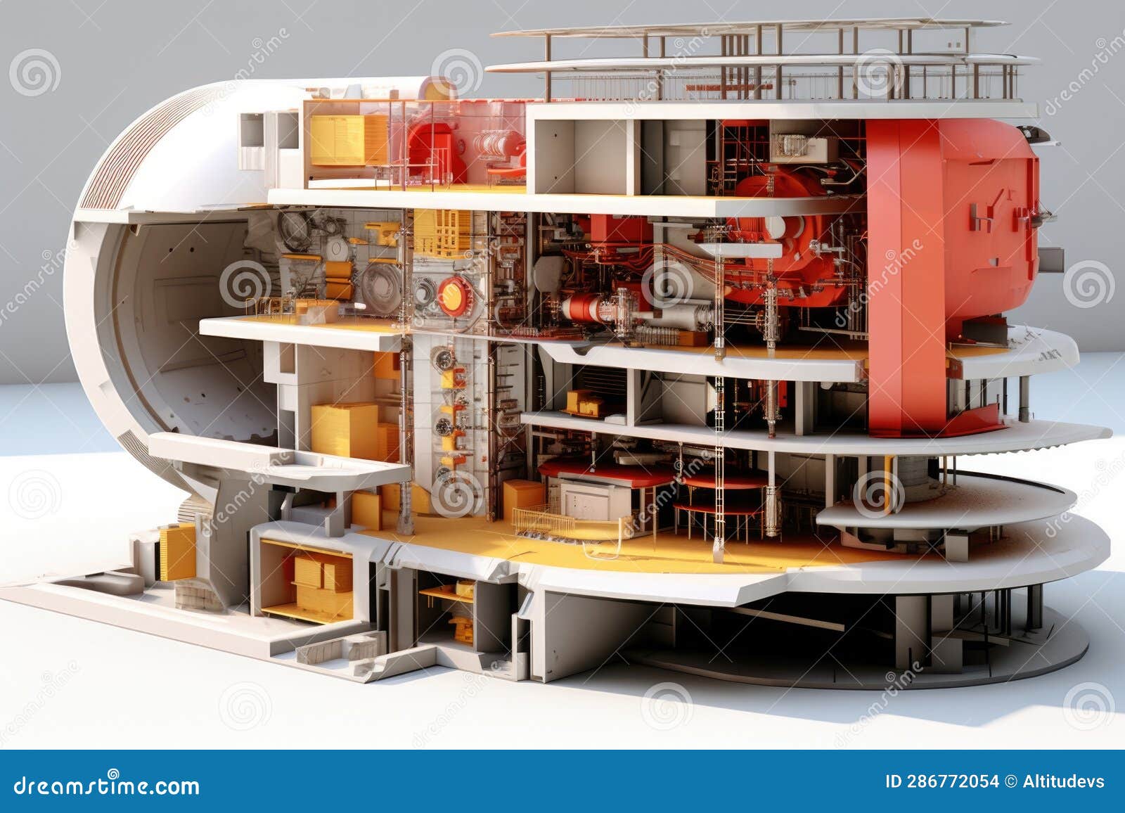 Conceptual Diagram of Nuclear Battery Structure Stock Photo - Image of ...