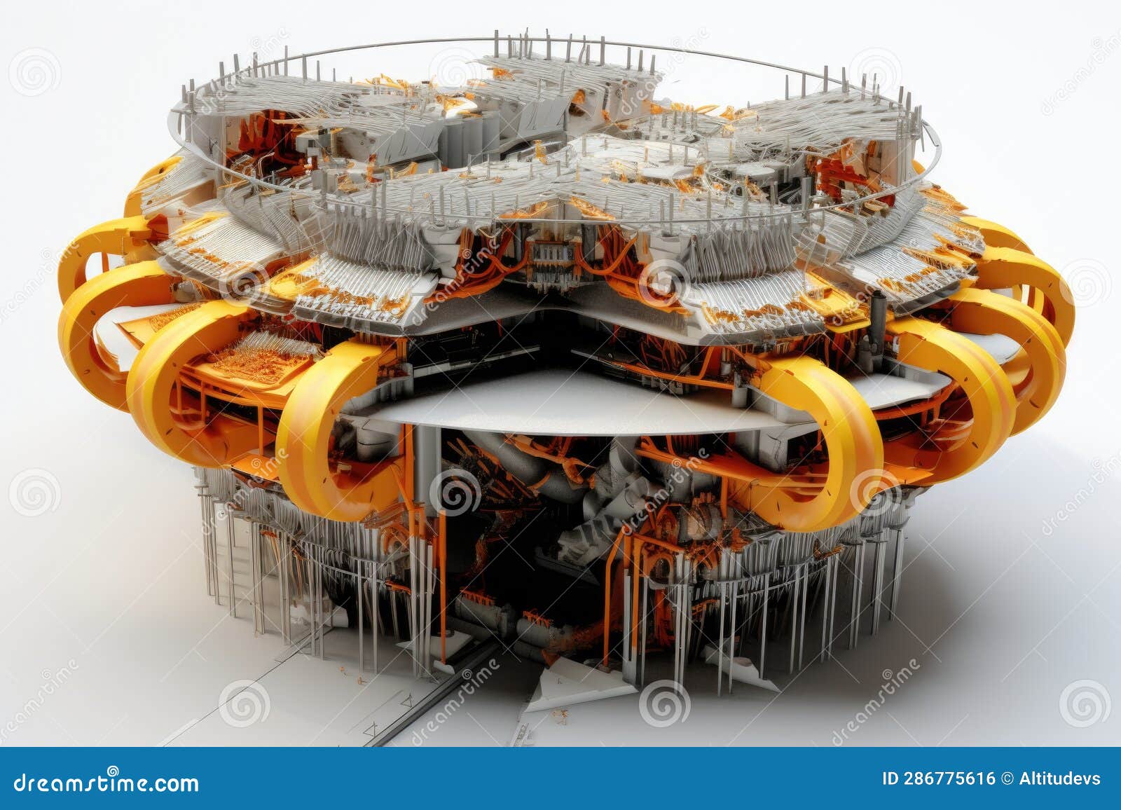 Conceptual Diagram of Nuclear Battery Structure Stock Illustration ...