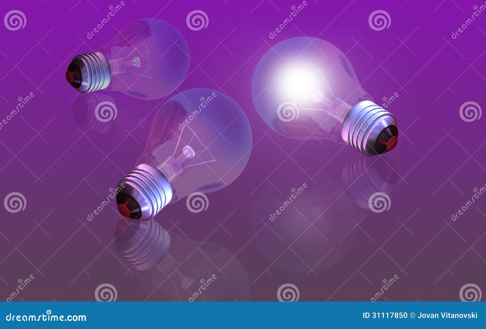 Conceptual Digital Light Bulb Stock Illustration - Illustration of ...
