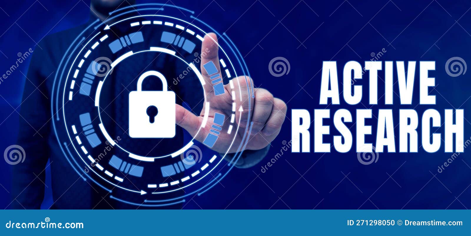 Conceptual Display Active Research. Internet Concept Simultaneous ...