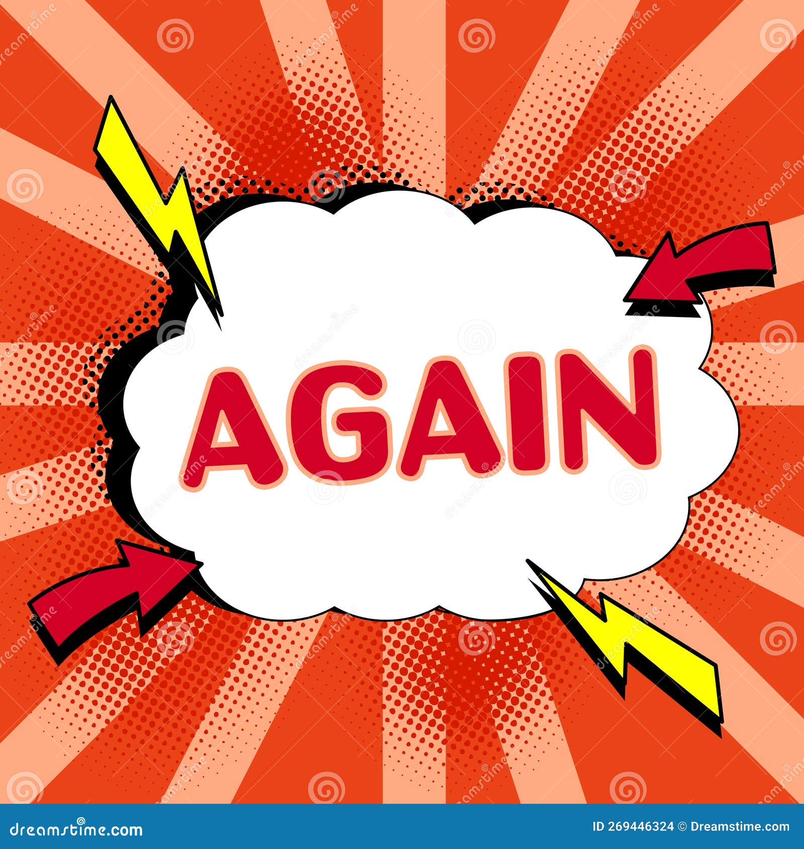 Conceptual Display Again. Business Showcase Repeating Something Once ...