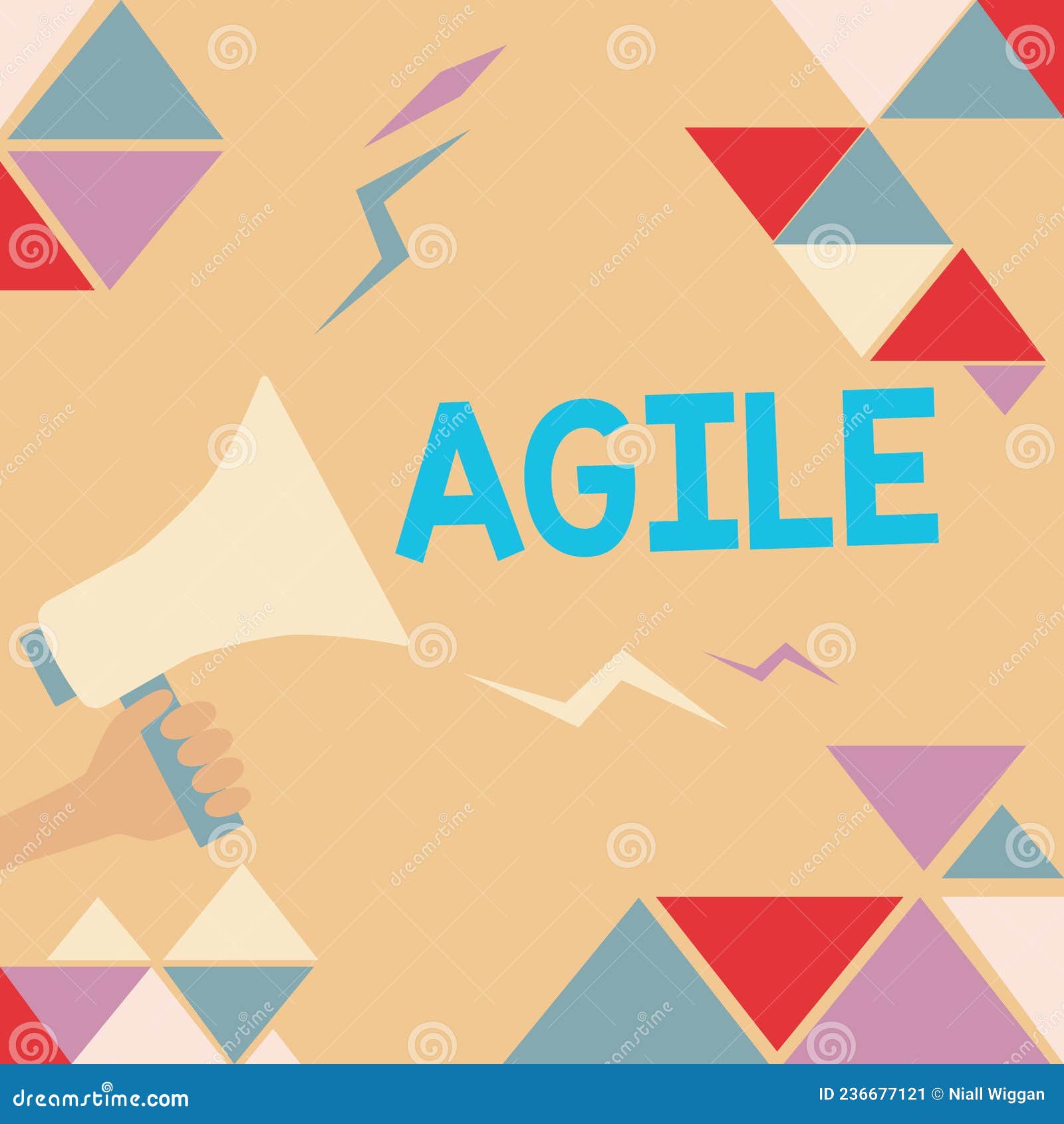 Agile Word Logo. Agile Letters With Color Office Stickers. Vector ...