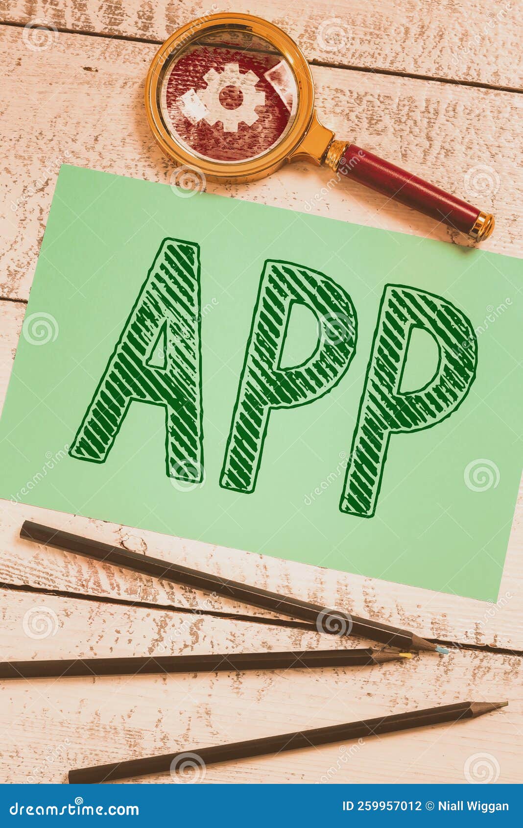 Conceptual Display App Word For Computer Or Software Application