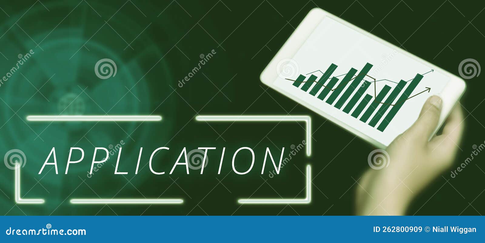 Conceptual Display Application. Internet Concept an Order for Something ...