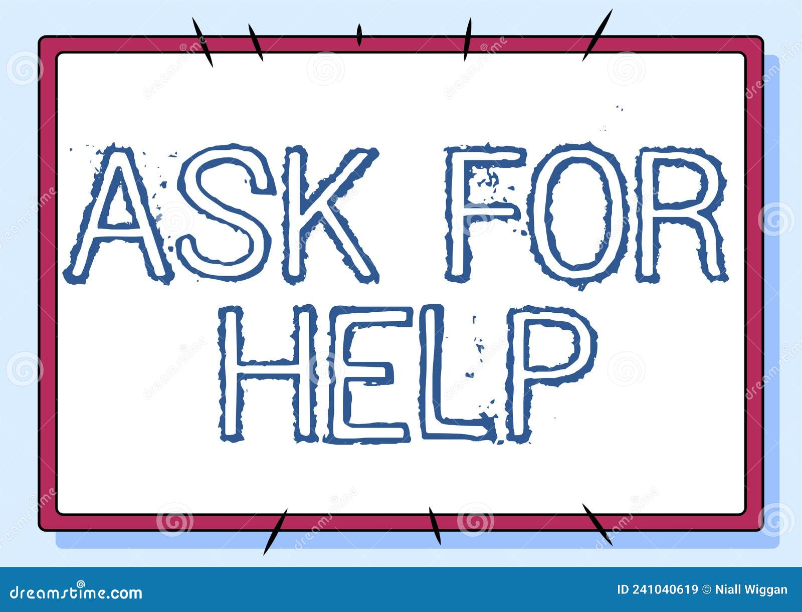 Conceptual Display Ask for Help. Word for Put a Question or Seek an ...
