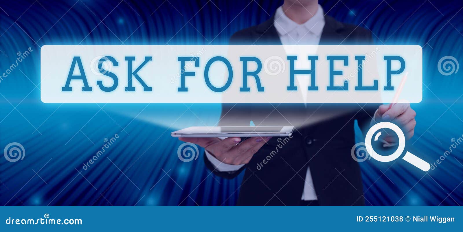 Conceptual Display Ask for Help. Word Written on Request To Support ...