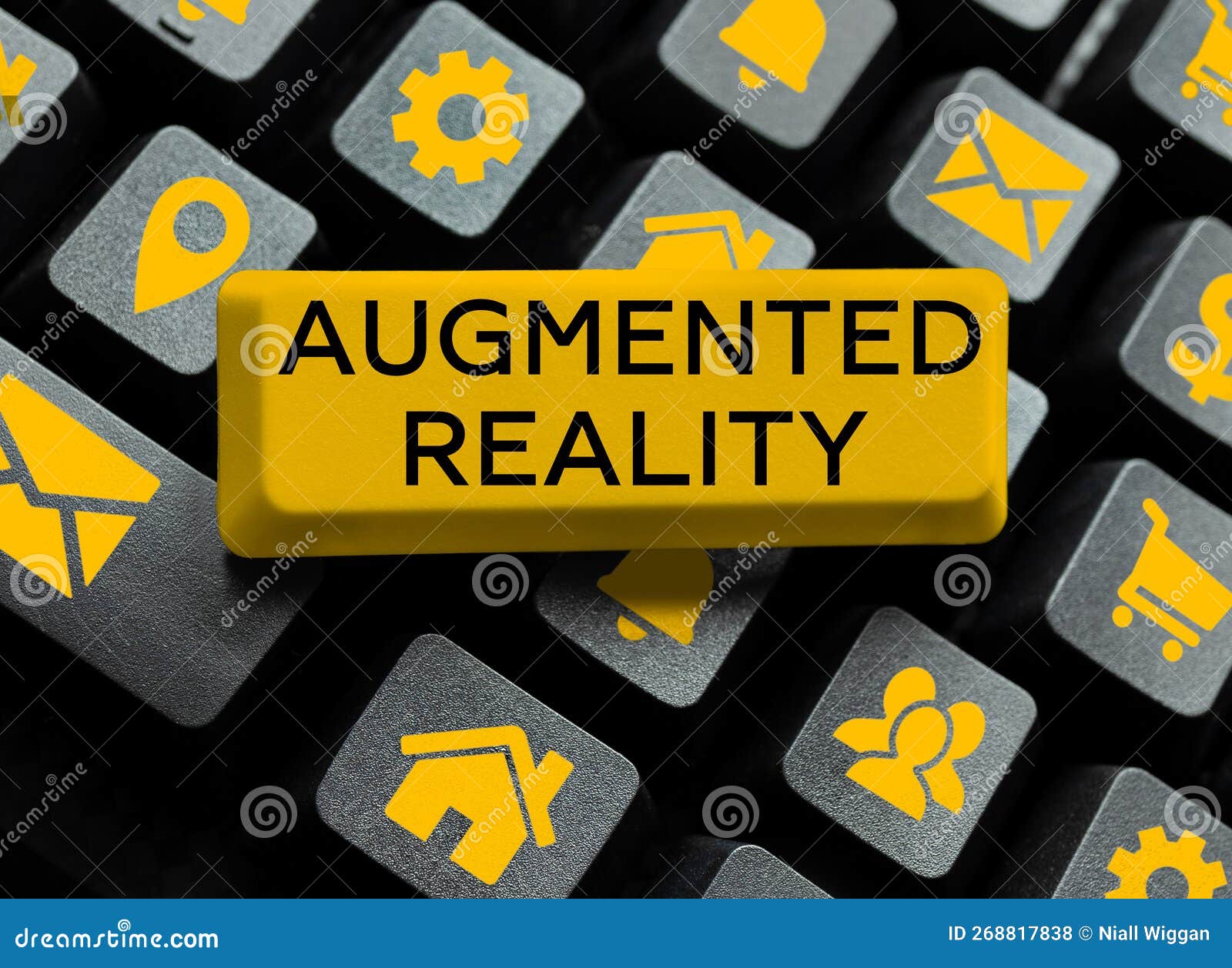 Text Sign Showing Augmented Reality. Word Written on Technology that ...
