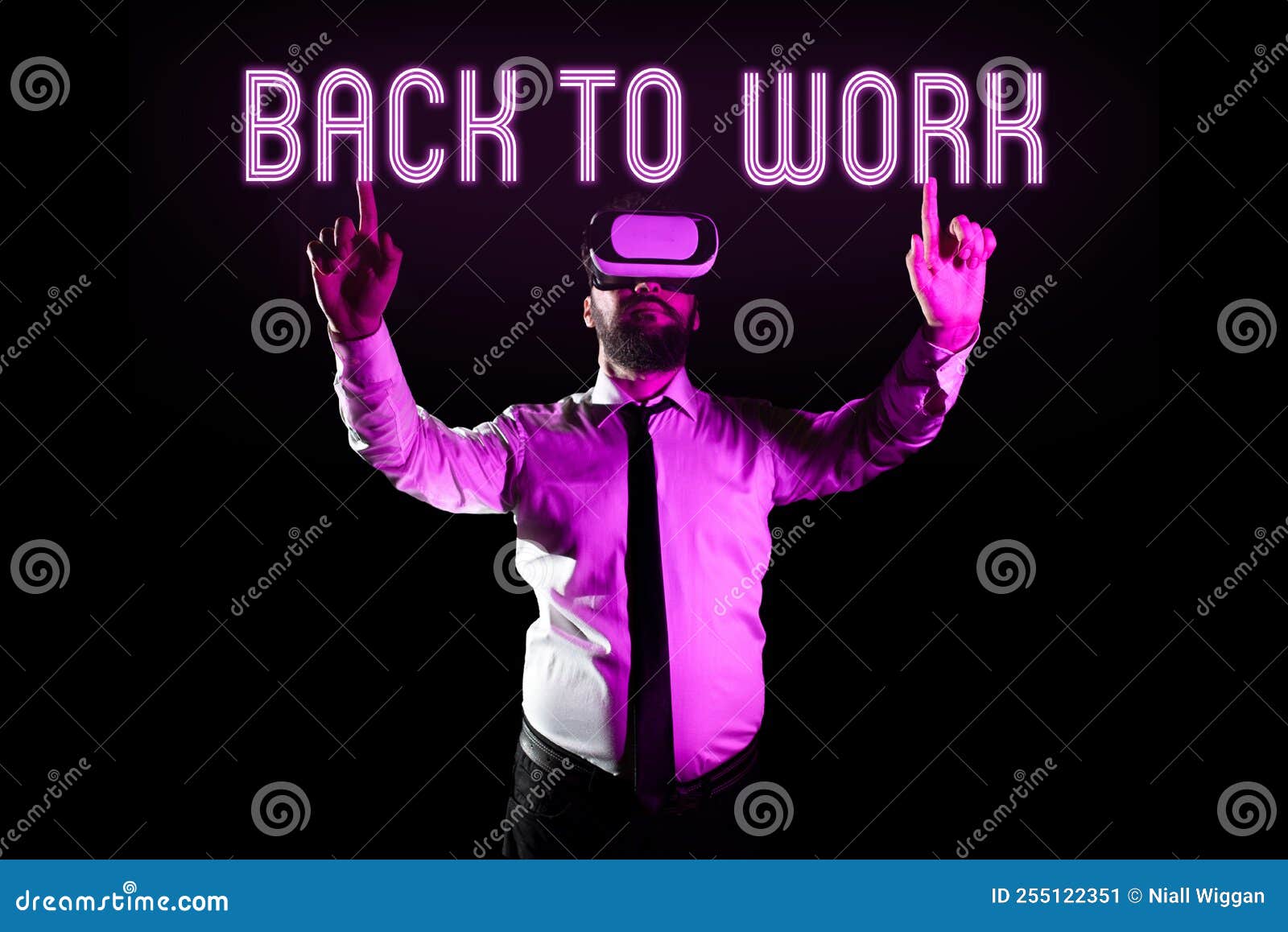 Conceptual Display Back To Work. Word for Returning To Job Routine End ...