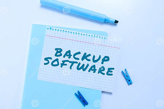 Conceptual Display Backup Software. Internet Concept Create Extra Exact ...