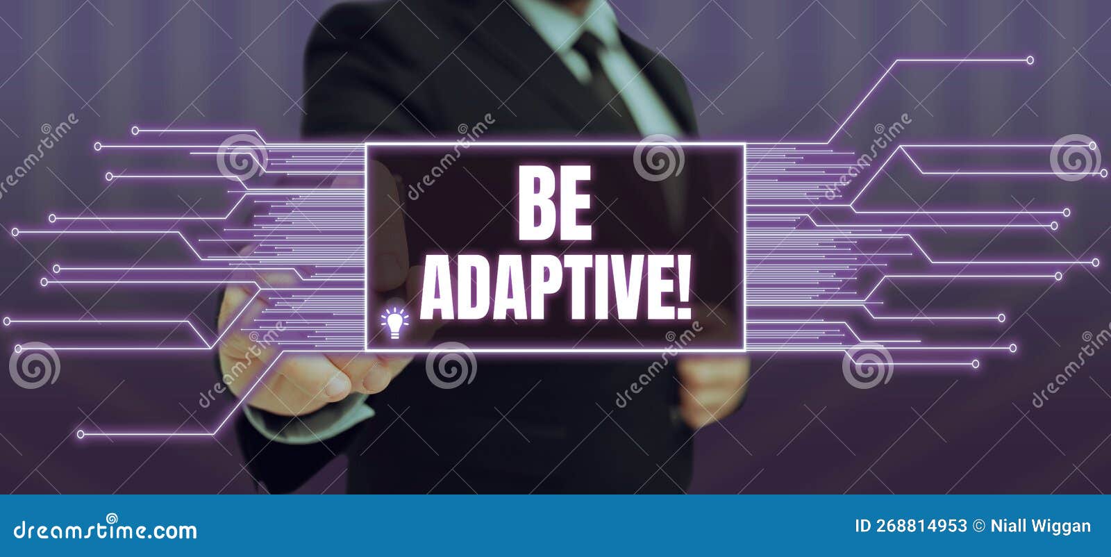 Sign Displaying Be Adaptive. Conceptual Photo Make the Difference Being ...