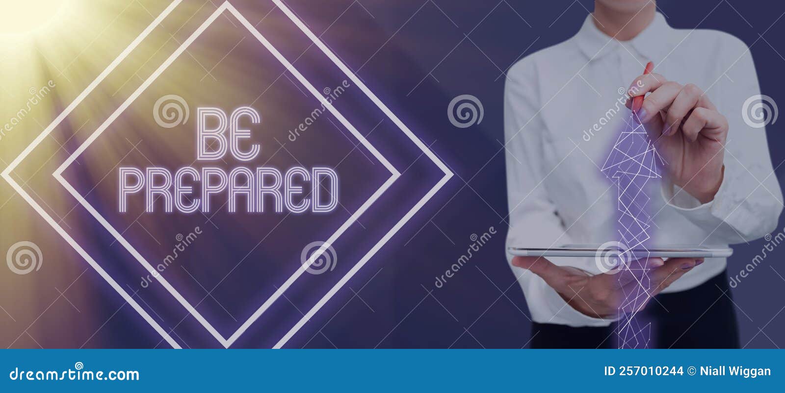 Conceptual Display Be Prepared. Business Showcase Make Something Ready ...