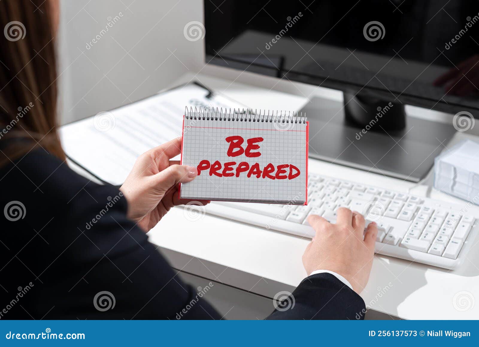 Text Caption Presenting Be Prepared. Business Showcase Make Something ...