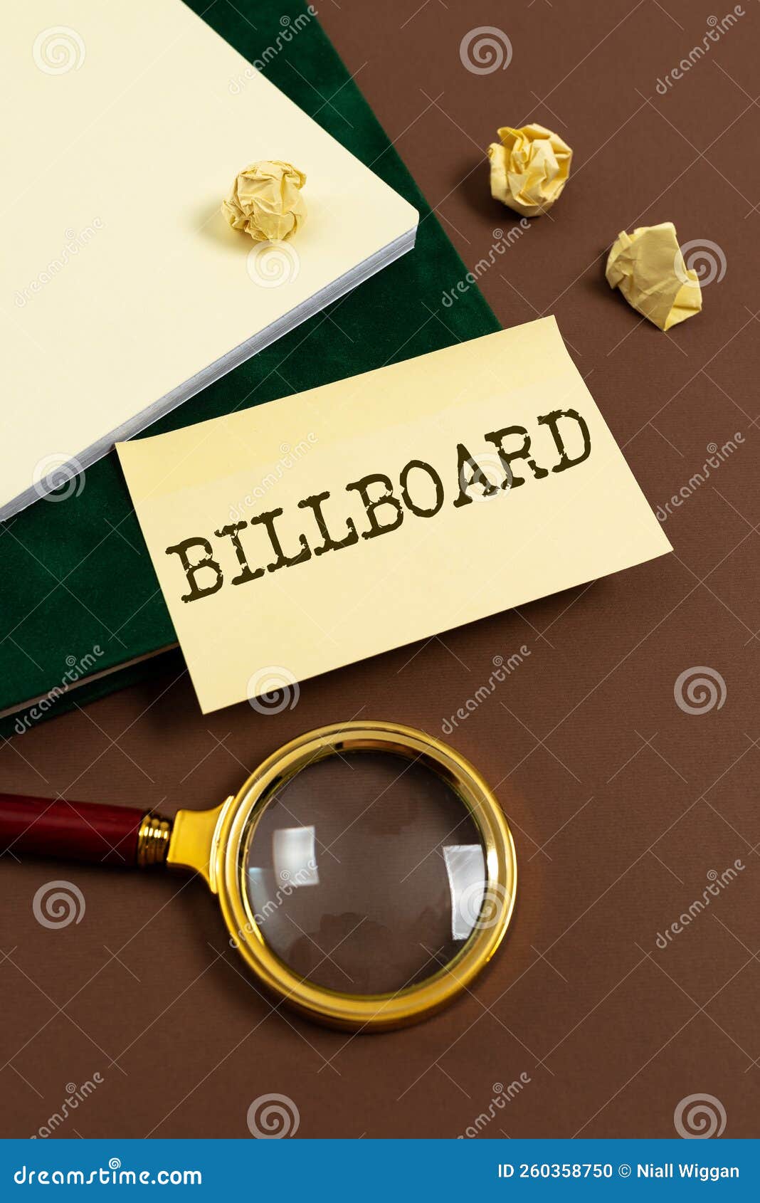 Writing Displaying Text Billboard. Business Overview Act of Furthering ...