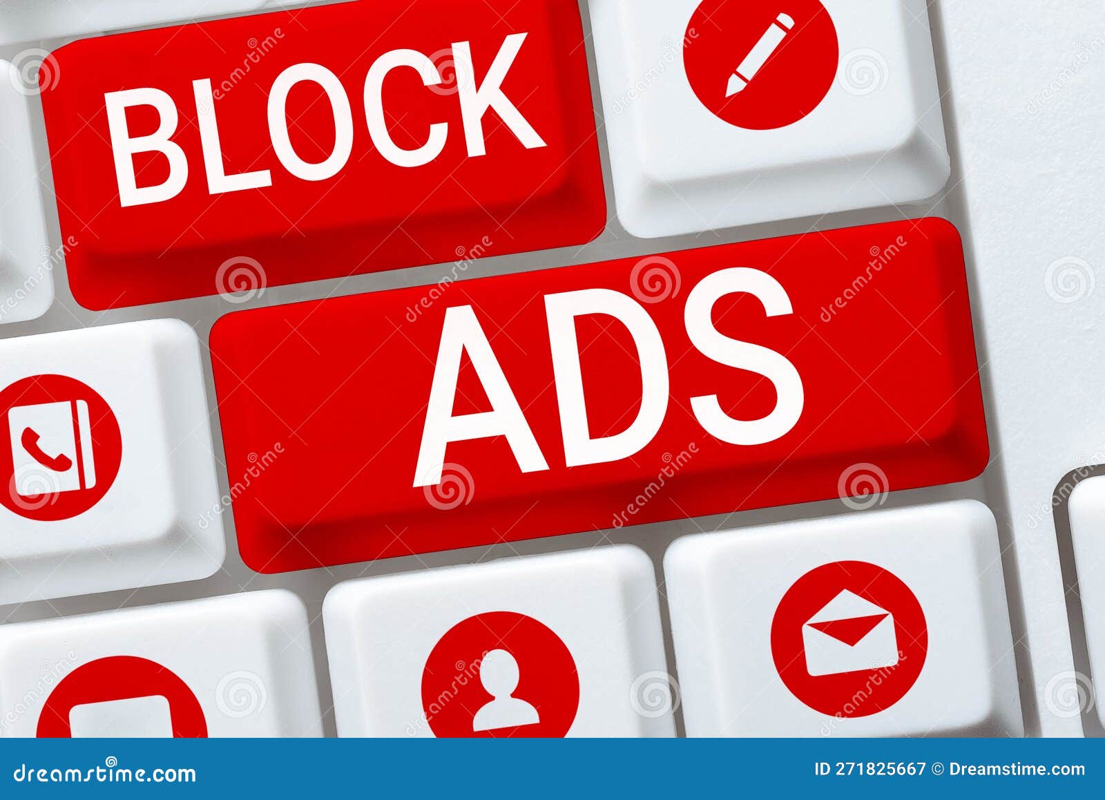 Conceptual Display Block Ads. Business Idea Program that Will Remove ...