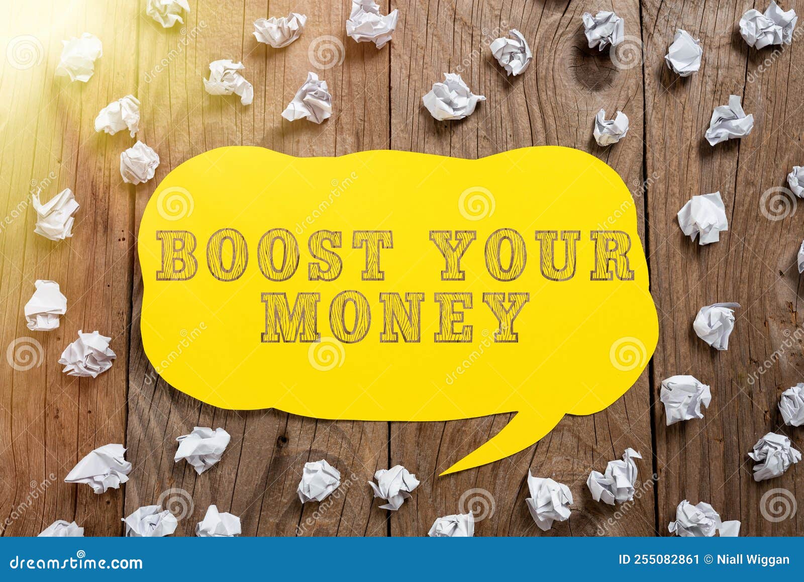 Conceptual Display Boost Your Moneyincrease Your Bank Saving Using ...