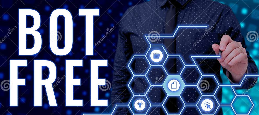 Conceptual Display Bot Free. Business Showcase a Computer Program that Works Automatically ...