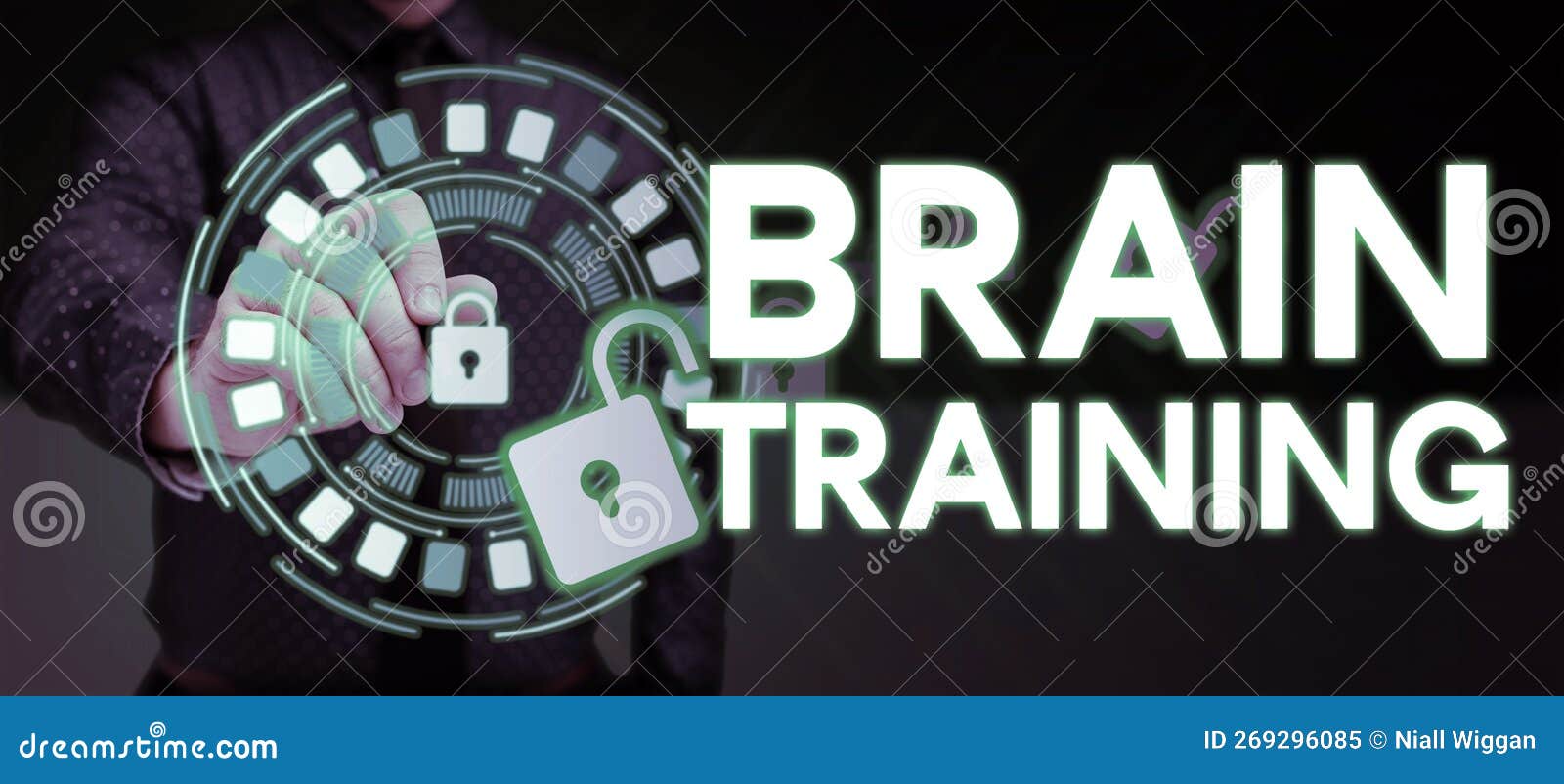 Conceptual Display Brain Training. Internet Concept Mental Activities ...