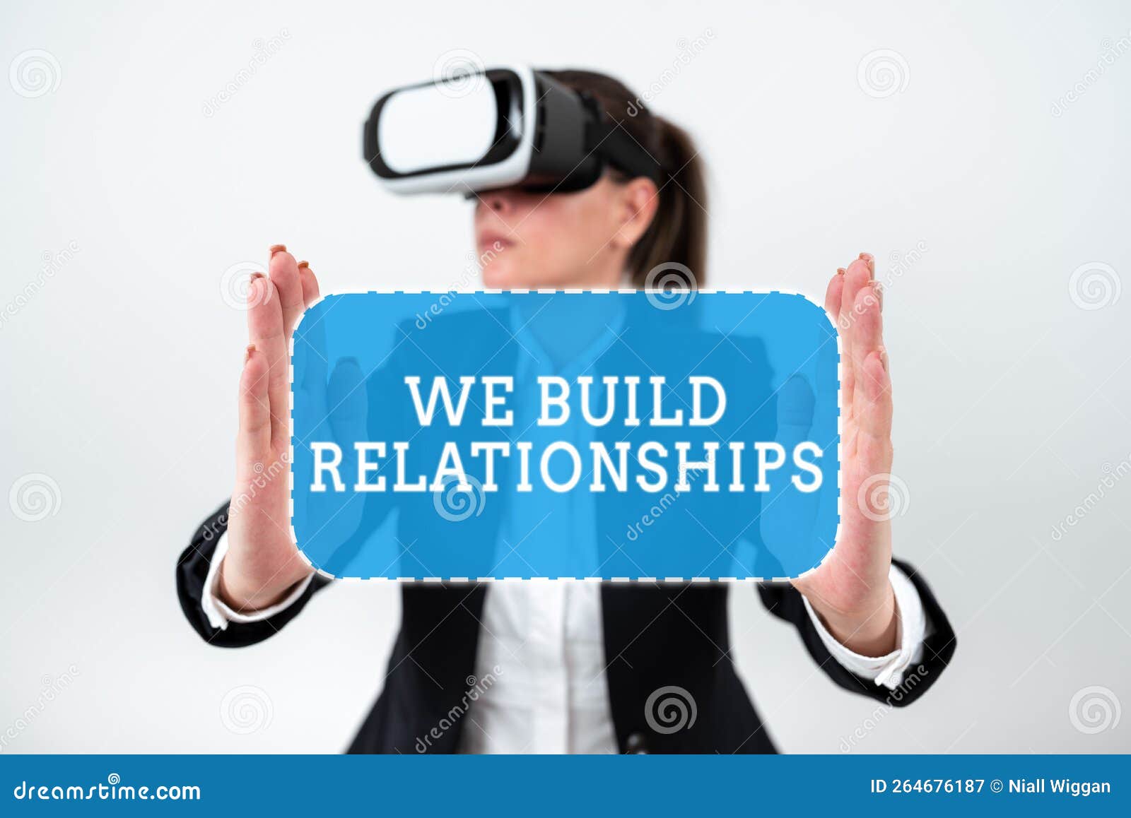 Conceptual Display we Build Relationships. Business Showcase Developing ...