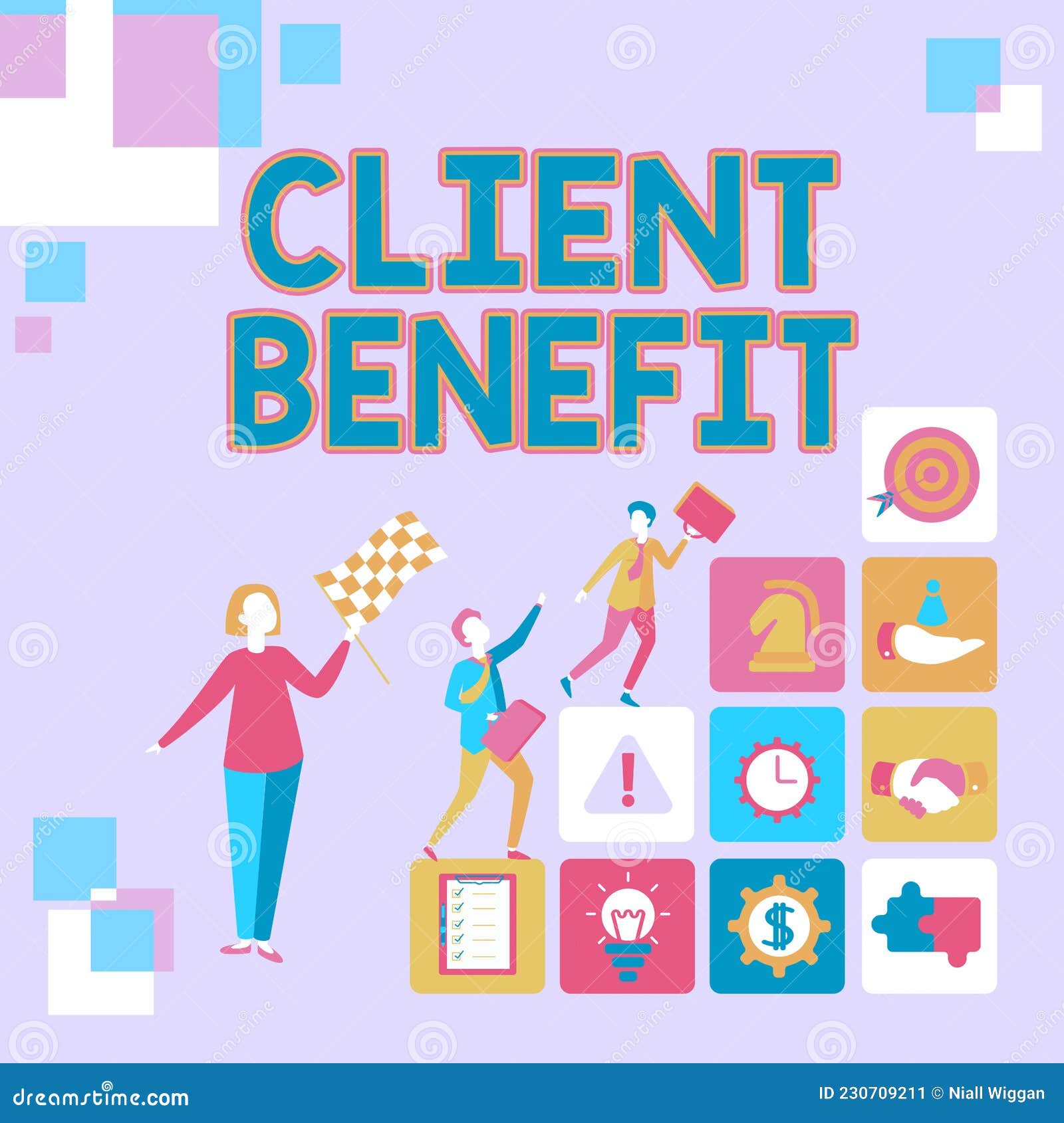 Perceived Value Blue Gradient Concept Icon Cartoon Vector ...