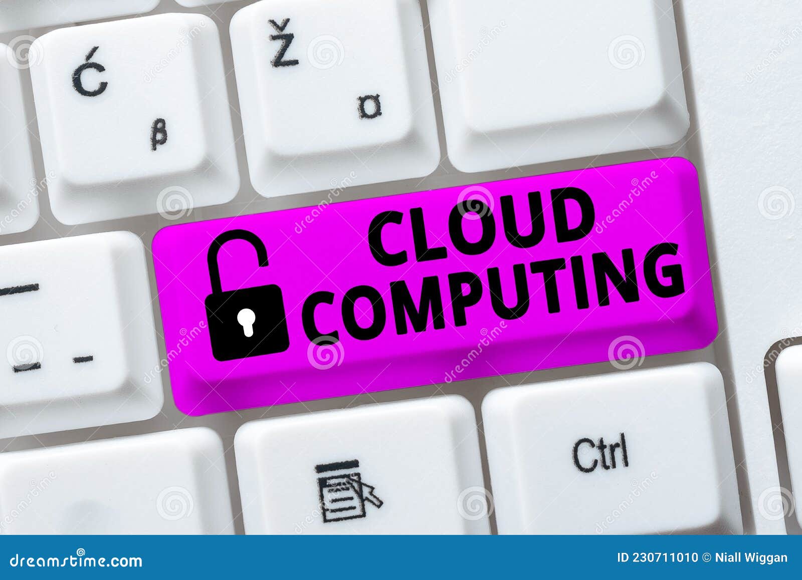 Conceptual Display Cloud Computing. Internet Concept Use a Network of Remote Servers Hosted on ...