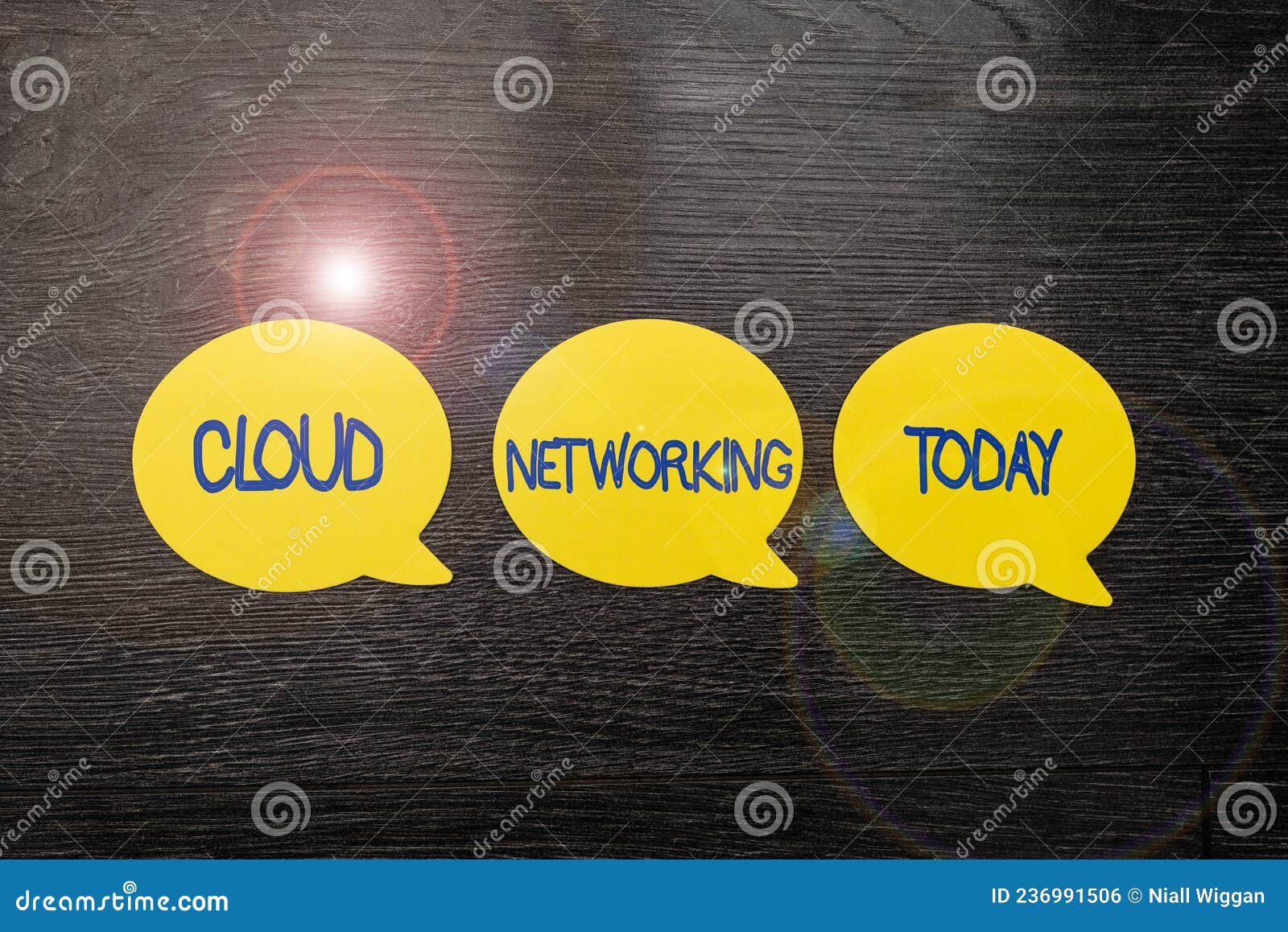Conceptual Display Cloud Networking. Conceptual Photo is Term ...