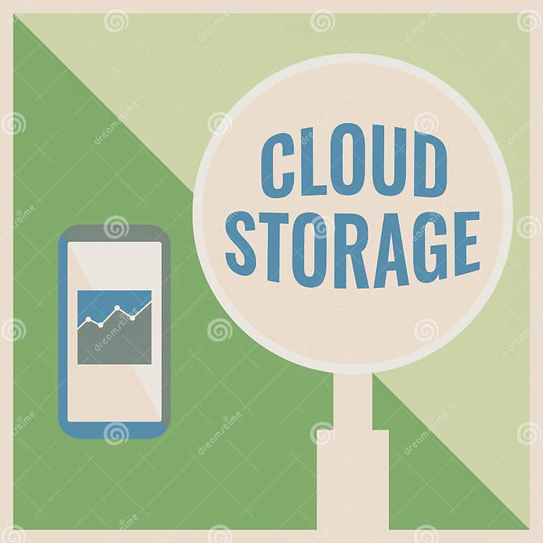 Conceptual Display Cloud Storage. Concept Meaning Computing Connect ...
