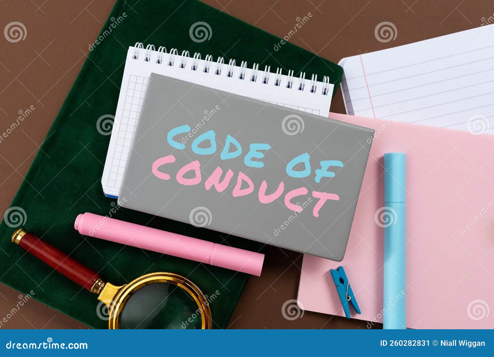 Conceptual Display Code of Conduct. Business Idea Set of Principles are ...