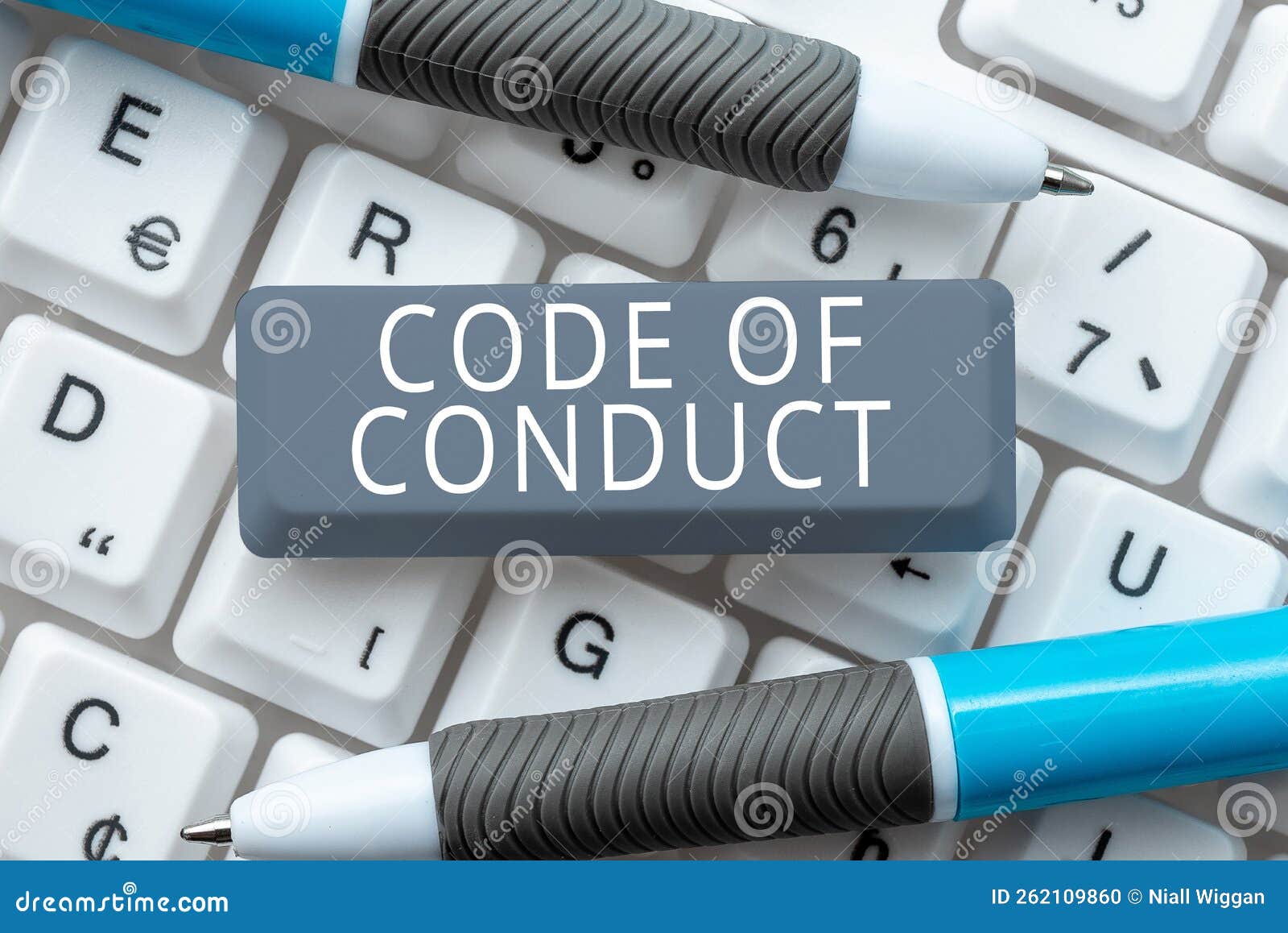 Handwriting Text Code of Conduct. Business Concept Ethics Rules Moral ...