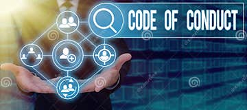 Text Showing Inspiration Code of Conduct. Business Overview Ethics ...