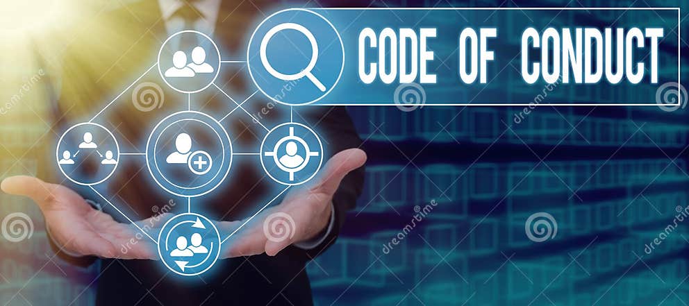Text Showing Inspiration Code of Conduct. Business Overview Ethics ...