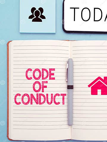 Conceptual Display Code of Conduct. Concept Meaning Ethics Rules Moral ...