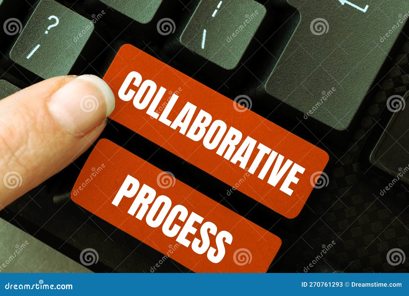 Conceptual Display Collaborative Process. Business Idea People and ...