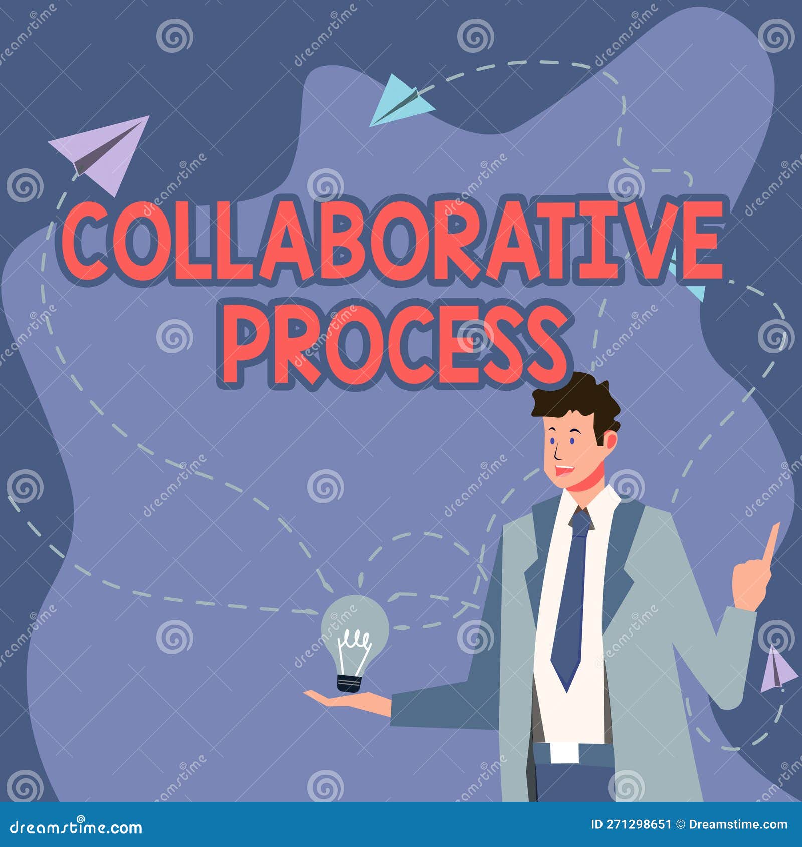 Writing Displaying Text Collaborative Process. Business Idea People and ...