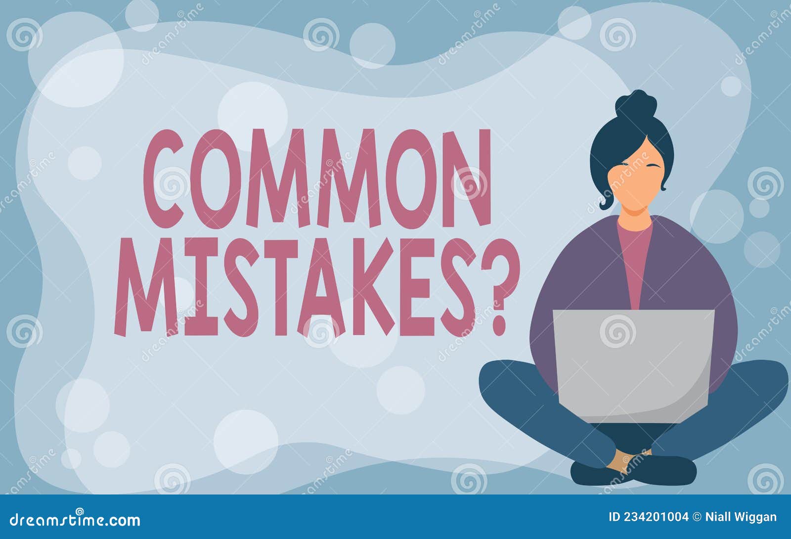 Conceptual Caption Common Mistakes Question. Business Concept Repeat ...