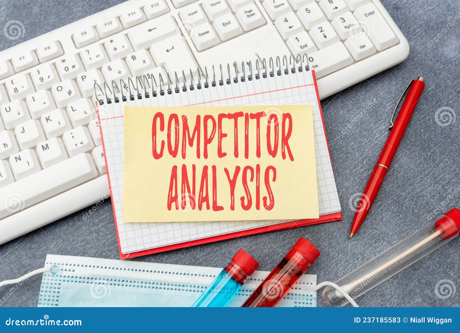 Text Caption Presenting Competitor Analysis. Conceptual Photo Determine ...