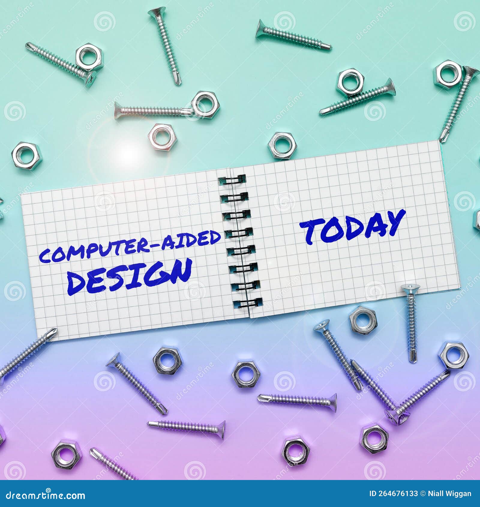 Conceptual Display Computer Aided Design. Word for CAD Industrial ...
