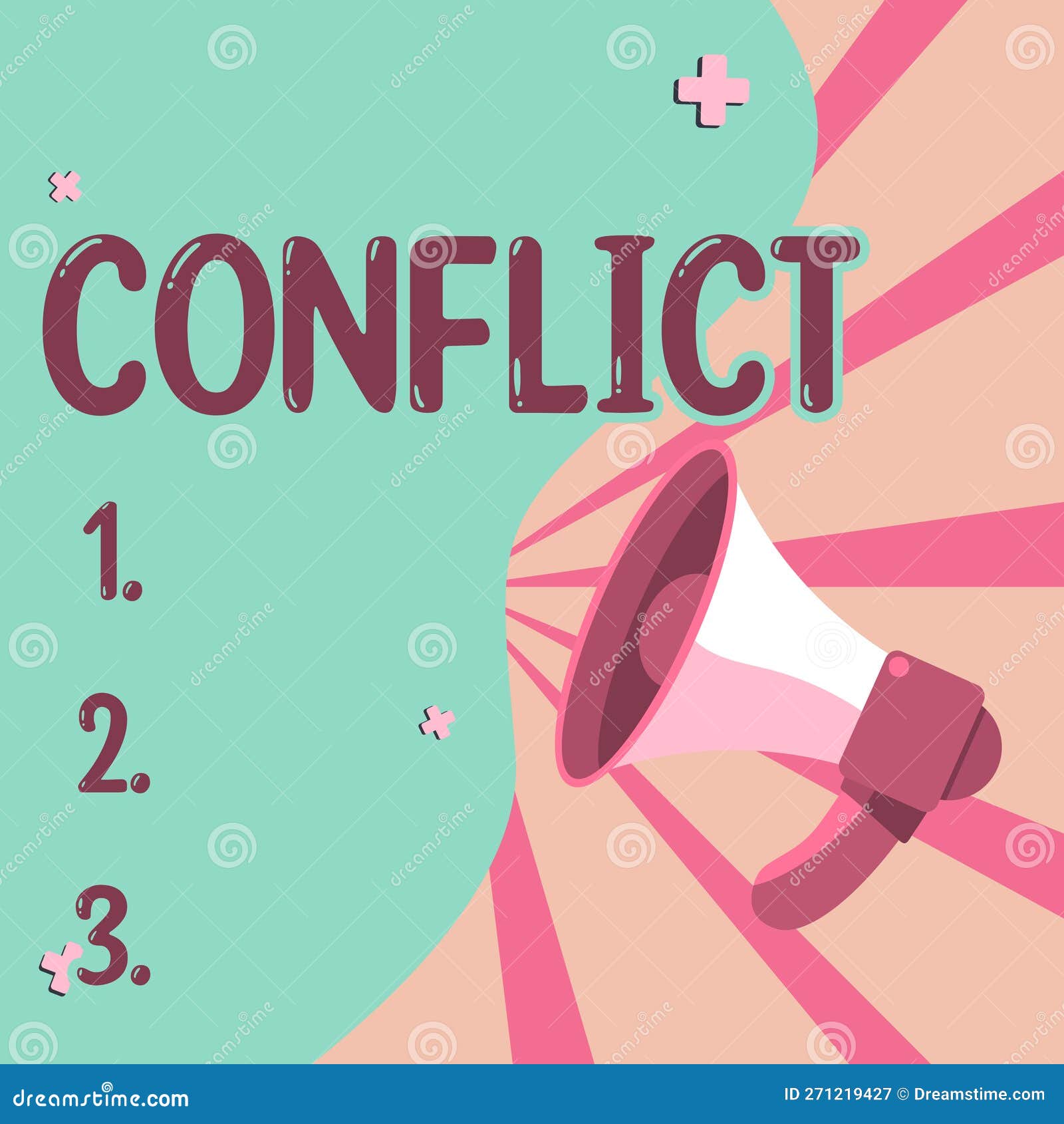 Conceptual Display Conflict. Business Approach Disagreeing with Someone ... Conceptual Display Conflict. Business Approach Disagreeing with Someone ...