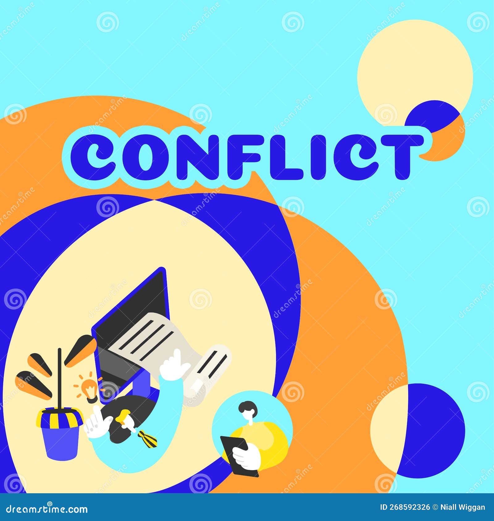 Conceptual Display Conflict. Internet Concept Disagreeing with Someone ... Conceptual Display Conflict. Internet Concept Disagreeing with Someone ...