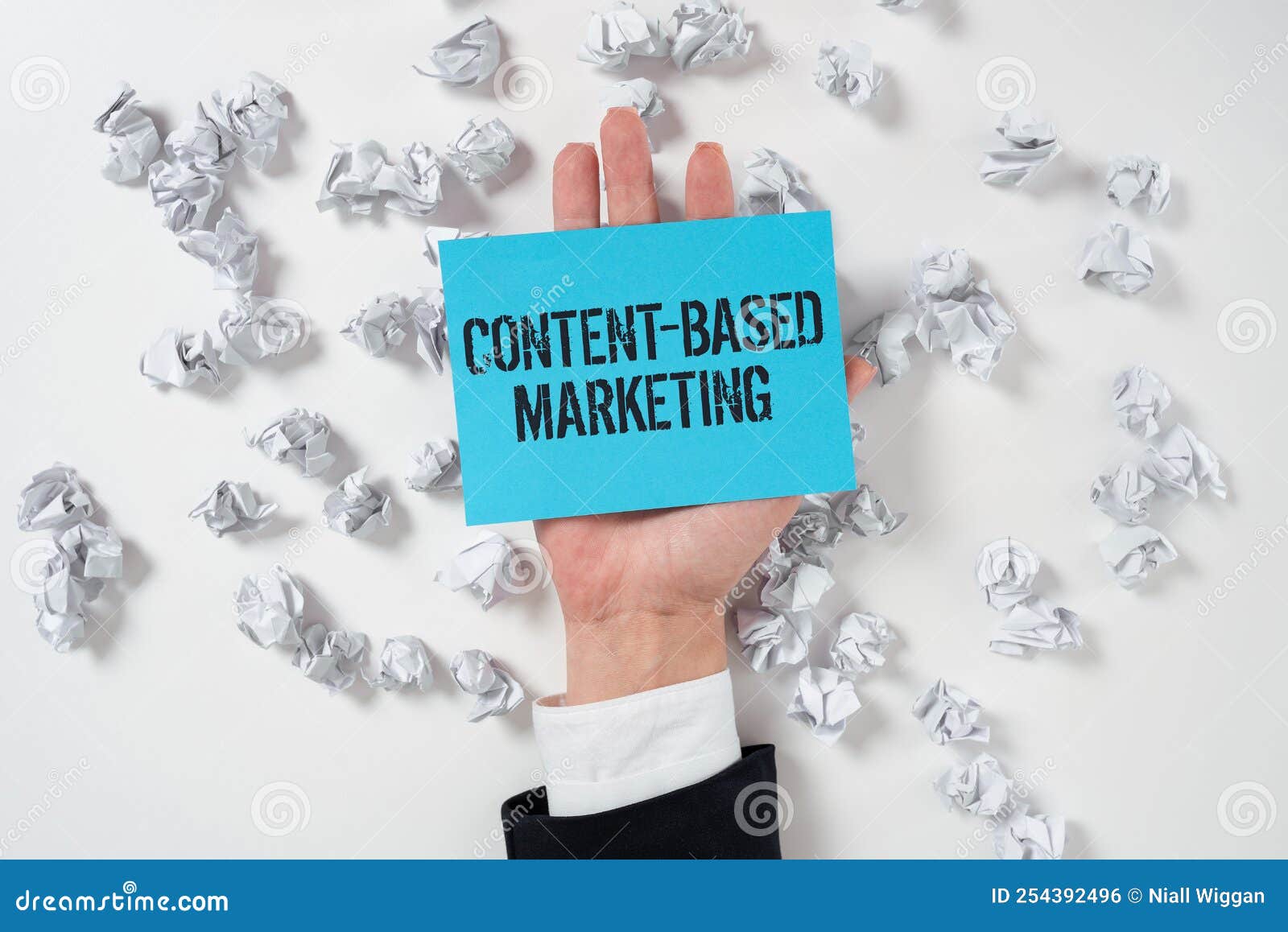 Conceptual Display Content Based Marketing. Business Idea Advertising ...