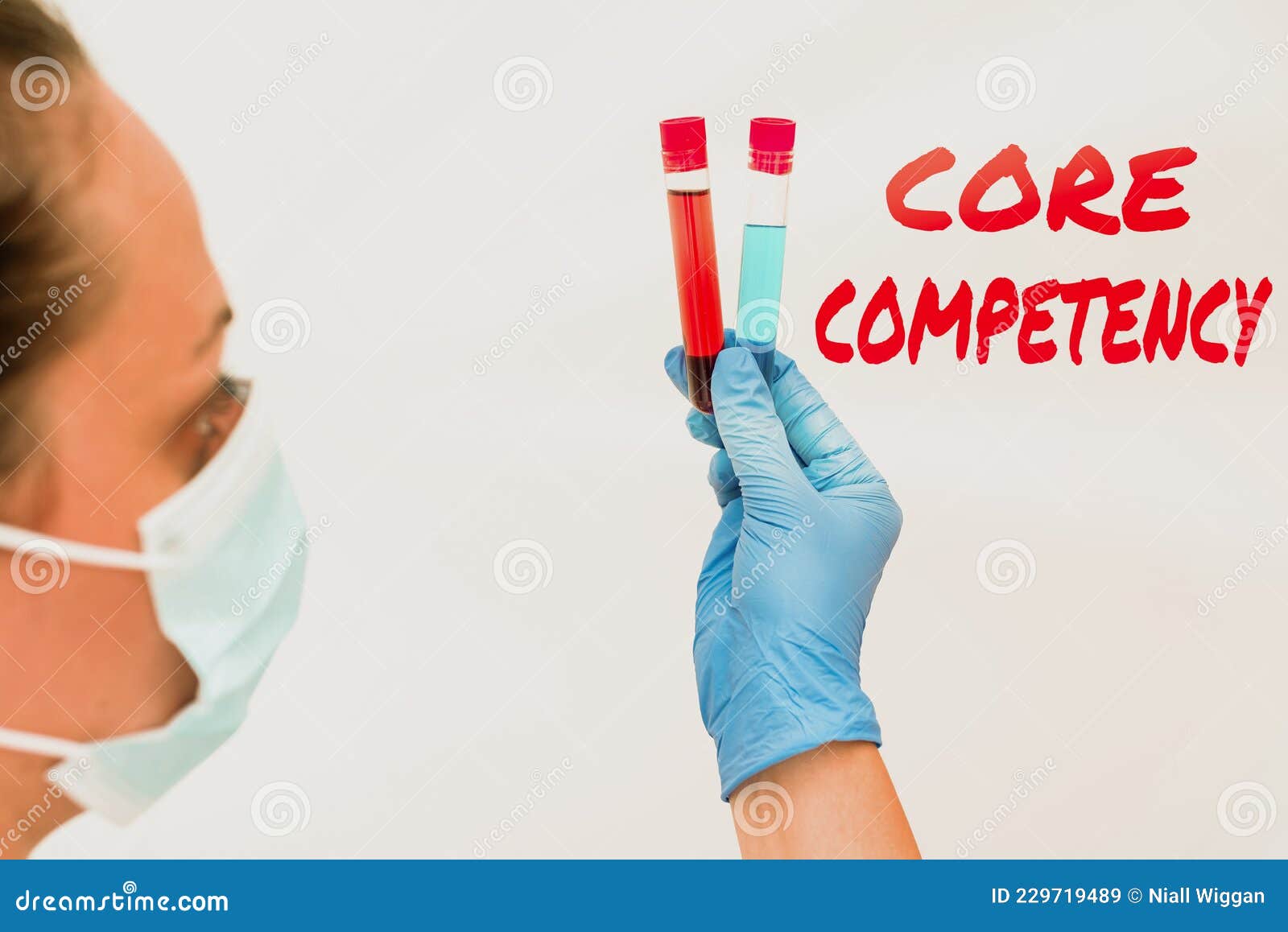 Conceptual Display Core Competency. Word Written on Harmonized ...