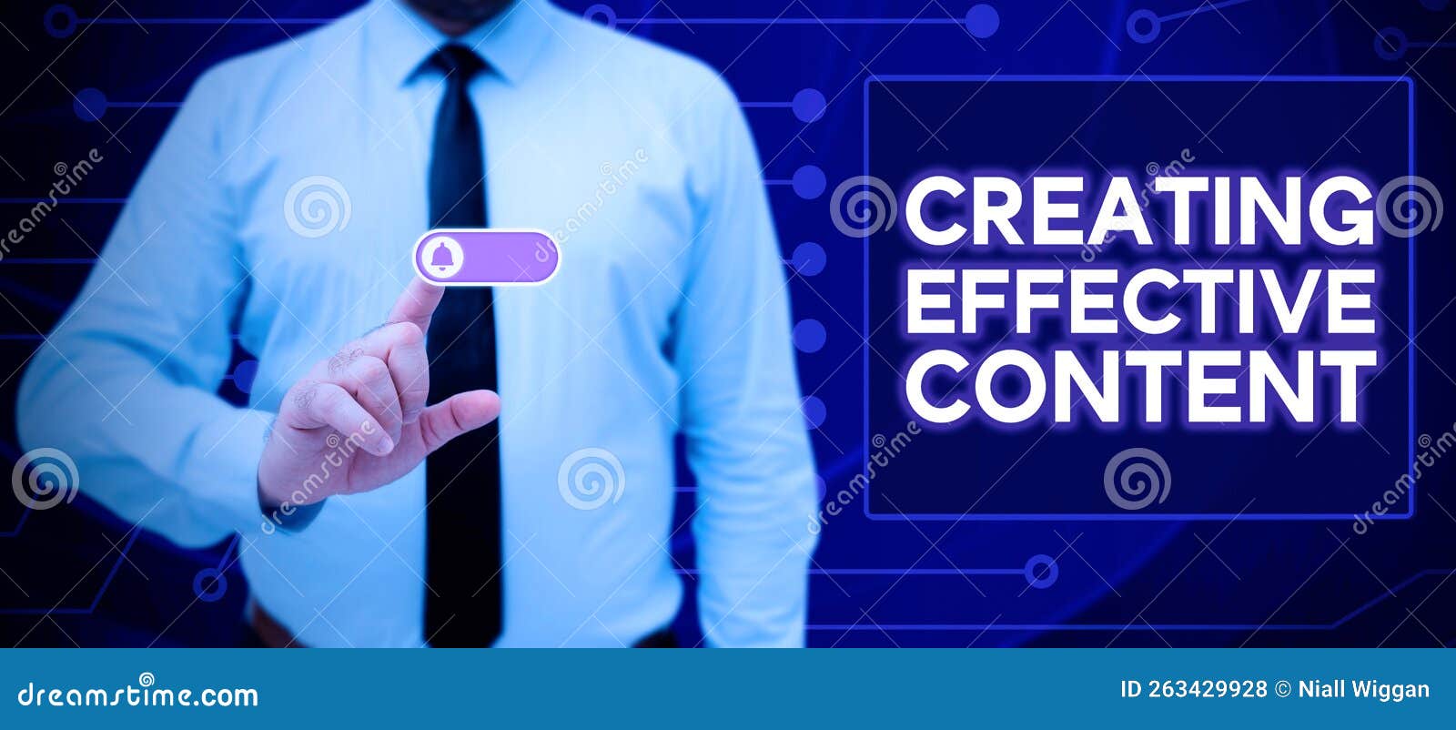 Conceptual Display Creating Effective Content. Business Concept ...