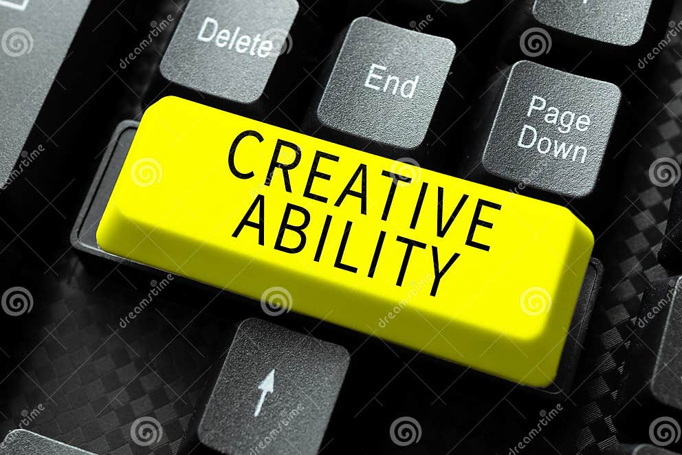 Inspiration Showing Sign Creative Ability. Word Written on Process of ...