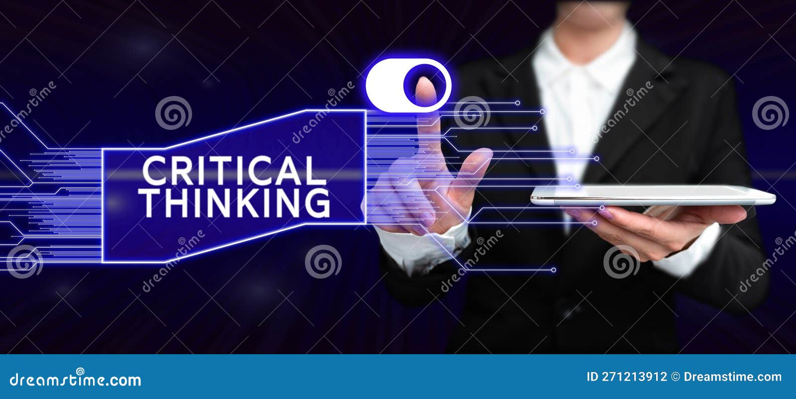 Conceptual Display Critical Thinking. Word for Sequence of Stages of a ...