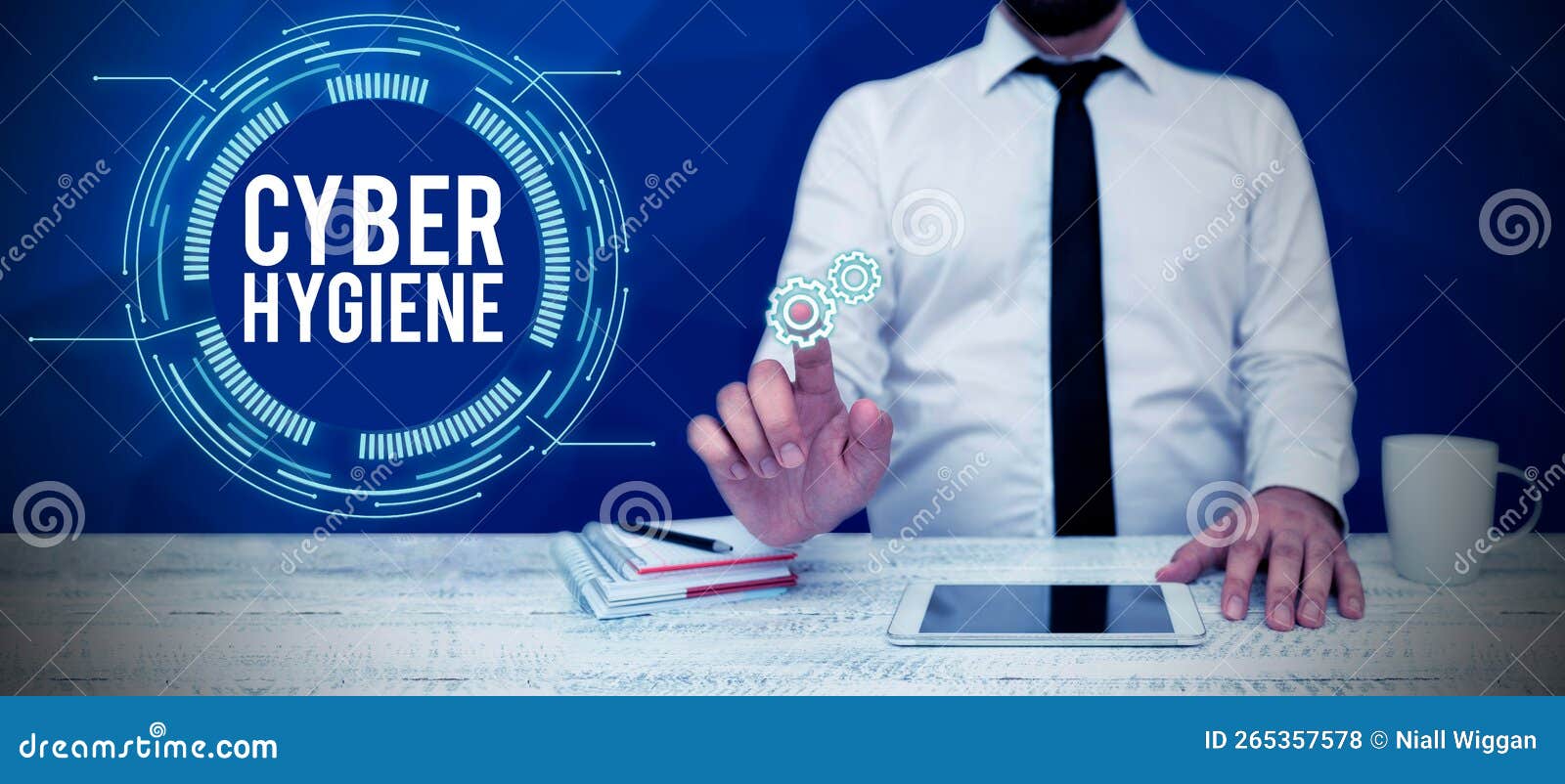 Conceptual Display Cyber Hygiene. Business Overview Steps that Computer ...