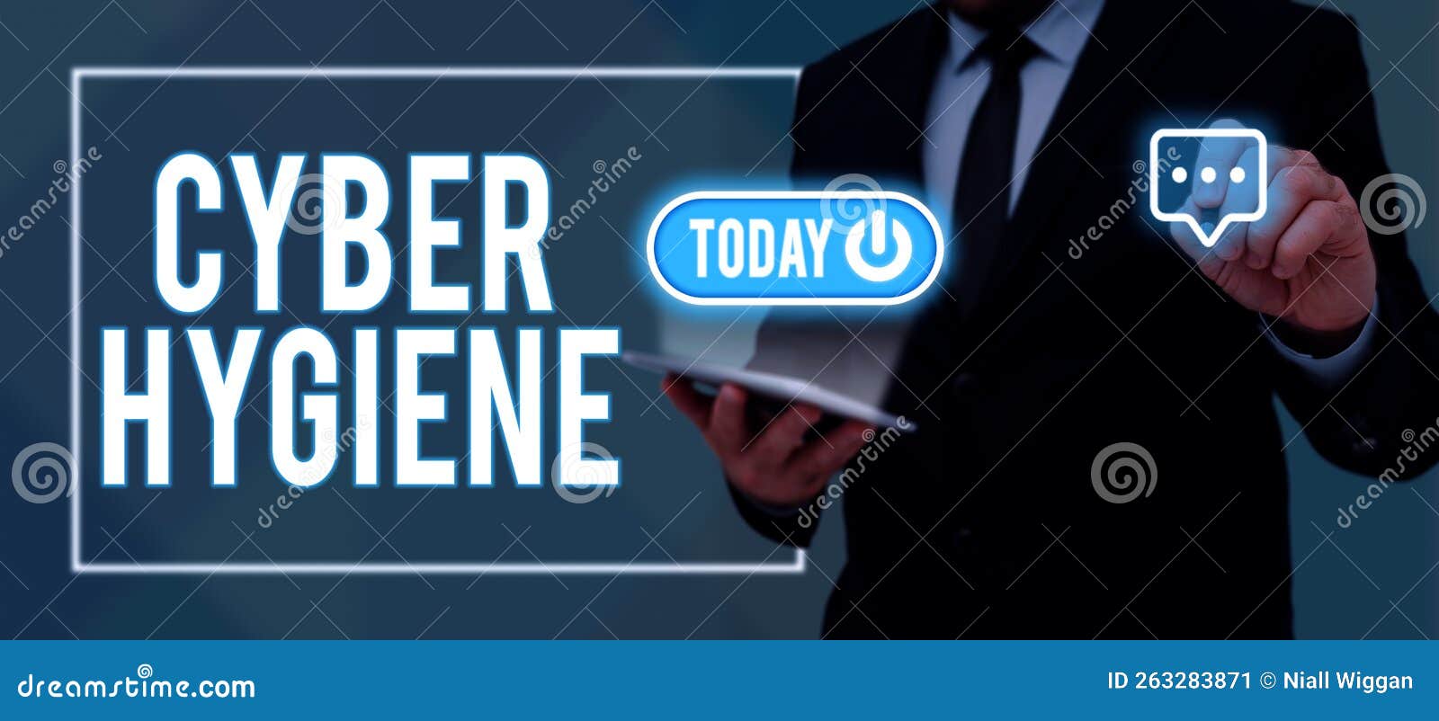 Conceptual Display Cyber Hygiene. Concept Meaning Steps that Computer ...