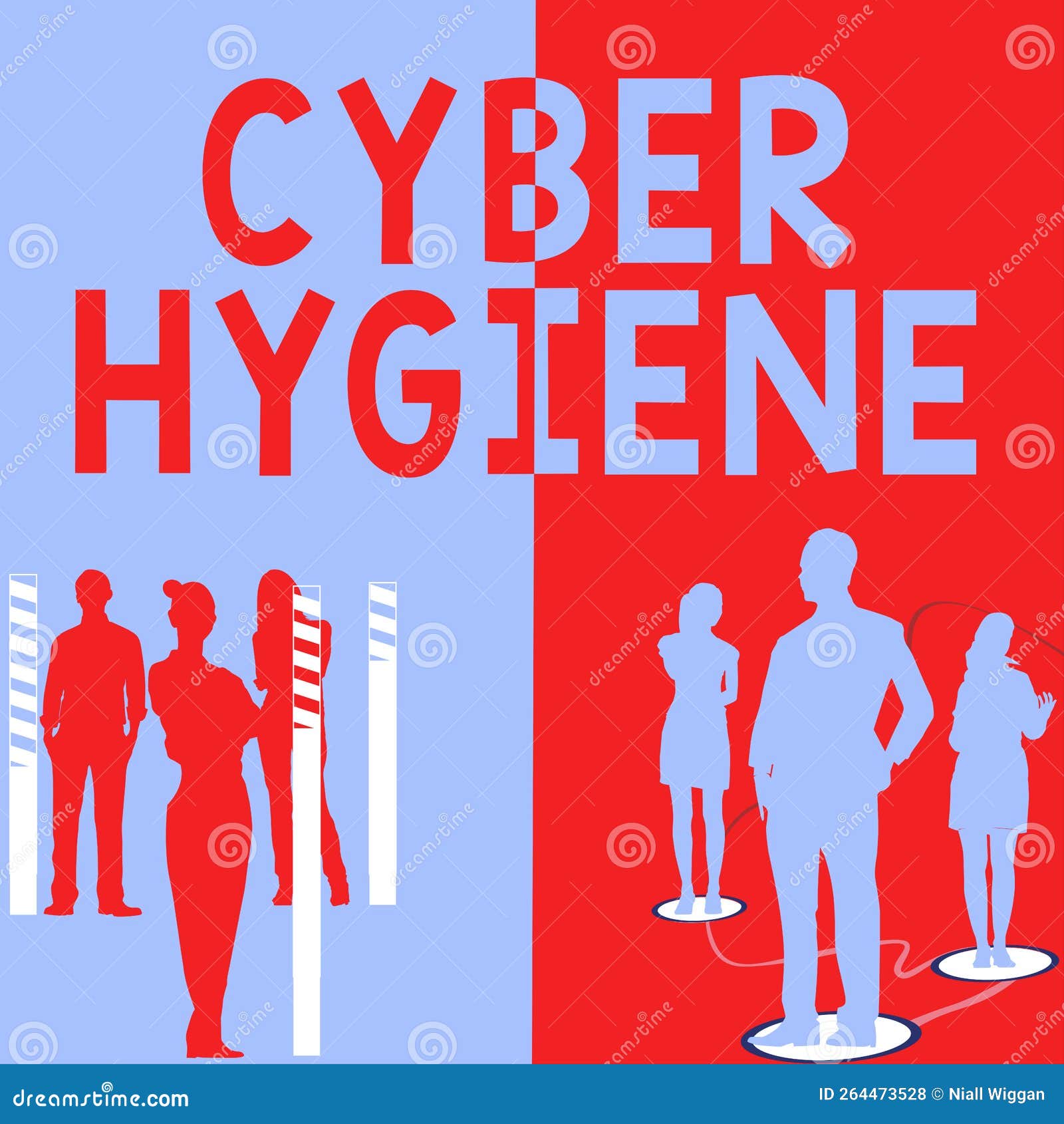 Conceptual Display Cyber Hygiene. Word Written on Steps that Computer ...